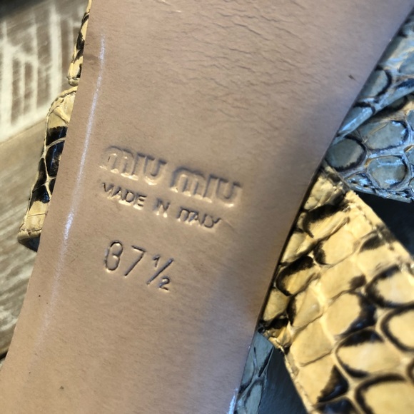 Miu Miu | Shoes | Miu Miu High Heel Platform Shoe | Poshmark